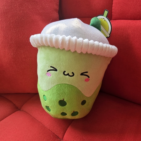 grafix | Toys | Boba Buddy Green Apple Plush | Poshmark